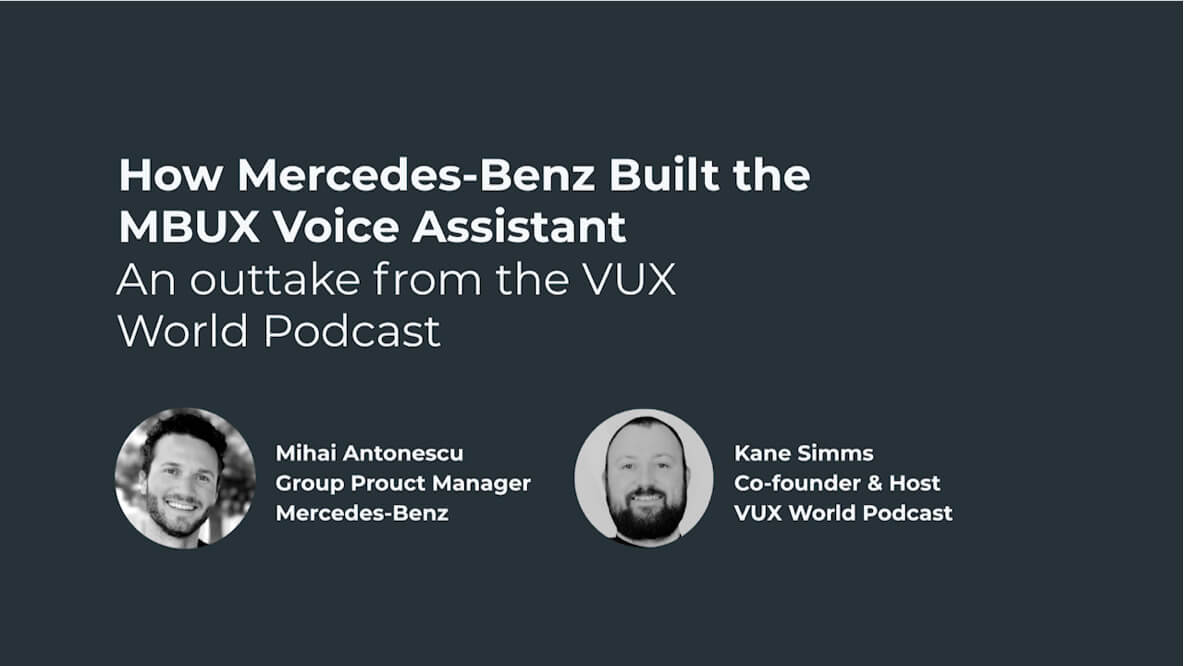 How Mercedes-Benz Built the MBUX Voice Assistant - An Outtake from the ...